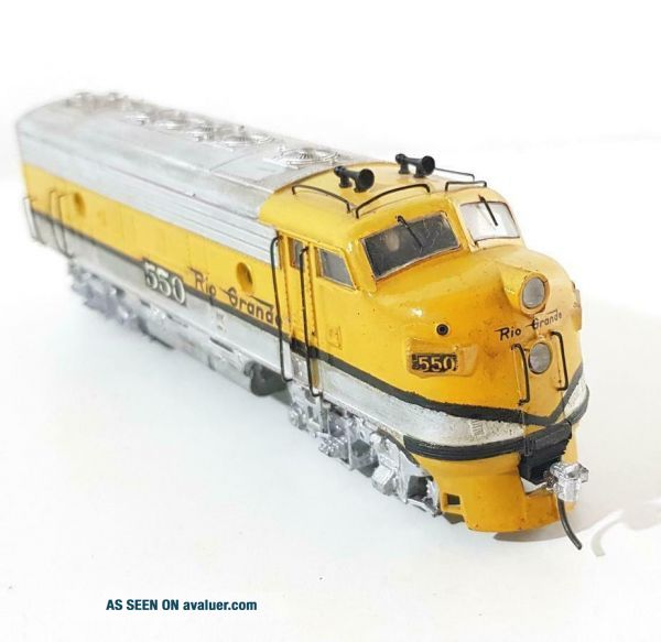 DETAILED ATHEARN HO - RIO GRANDE, EMD F7A DIESEL LOCOMOTIVE 550 NON ...
