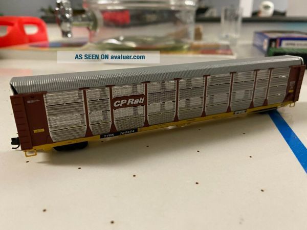 N Scale Red Caboose CP Rail Bi - Level Autorack 160324 | #51306228