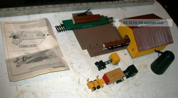 Cox HO Scale Trainscapes Big Pine Operating Sawmill Lumber Set & Log ...