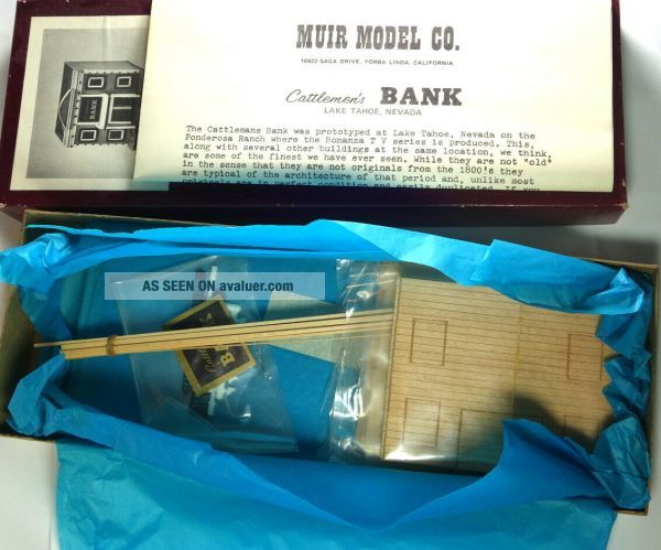 Muir Models HO Scale Cattlemen ' S Bank Wood Kit | #51452606