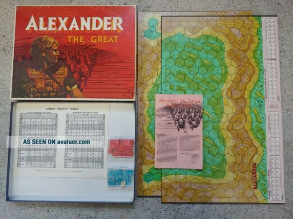 Alexander The Great (Board Game, 1974) Avalon Hill Ancient War Strategy ...