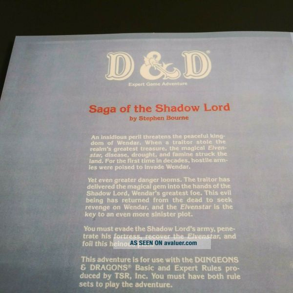 X11 Saga Of The Shadow Lord - Dungeons & Dragons | #51516354