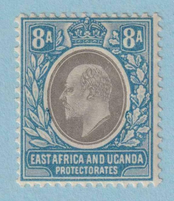 EAST AFRICA AND UGANDA PROTECTORATES 8 HINGED OG NO FAULTS EXTRA FINE ...