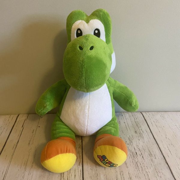 Build A Bear Green Yoshi WITH SOUND Plush Mario Bros BAB Stuffed Animal ...
