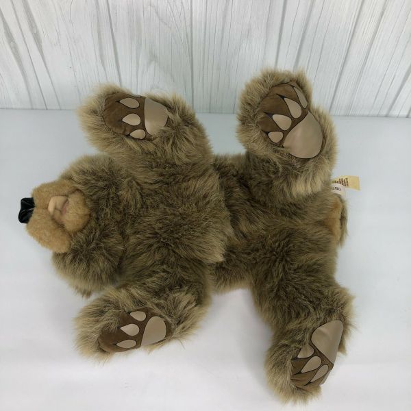 Folkmanis Puppet Grizzly Brown Bear Cub 17” Stuffed Animal Hand Puppet ...