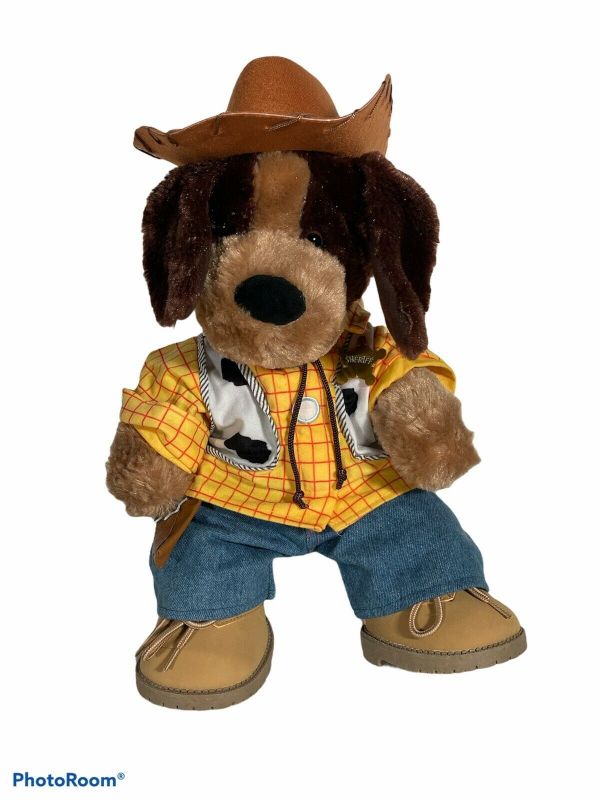 Build A Bear Workshop Toy Story Sheriff Woody Dog Plush Animal BAB ...