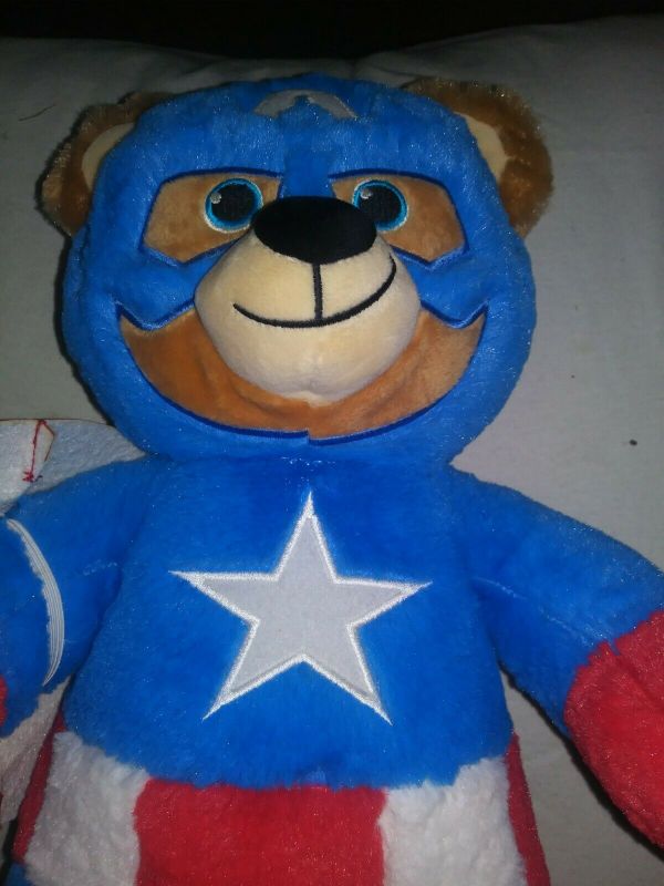 Build A Bear Captain America Marvel 17in Plush BAB With Shield | #62273015