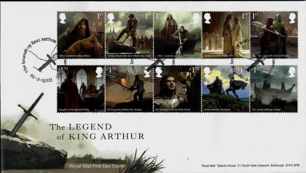 GB 2021 KING ARTHUR & FDC PRESENTATION PACK 598 STAMPS EBAYS CHEAPEST ...