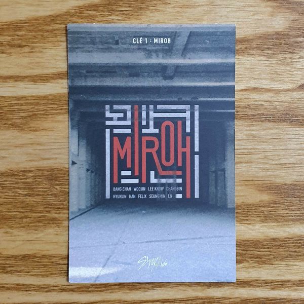 Lee Know Official Photocard Stray Kids Mini Album Cle:1 Miroh SKZ Kpop ...