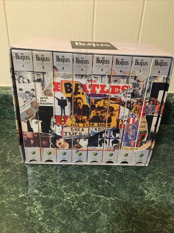 The Beatles Anthology VHS Video NTSC 8 Tape Complete Box Set W/ Hype ...