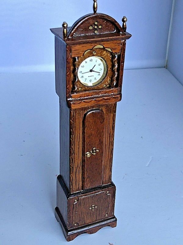 Dolls House 1/12 Vintage Artisan Grandfather Clock By Brian Masters ...