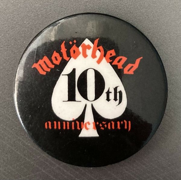 Official Motorhead 10th Anniversary Pin Badge Vintage 1980s | #62231226