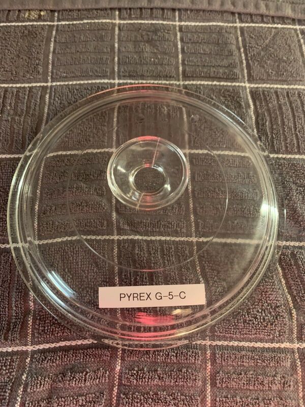 Pyrex Round Clear Glass Lid G5C Corning Ware Replacement Lid Only ...