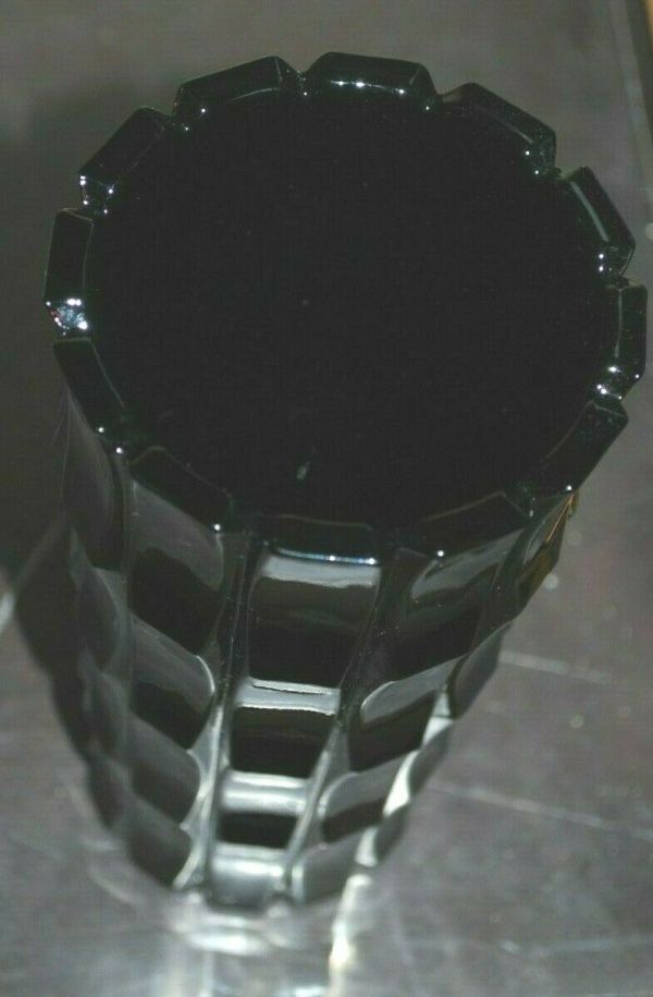 Vintage Indiana Tiara Glass Black Amethyst Vertical SUZANNE 7 " Vase ...
