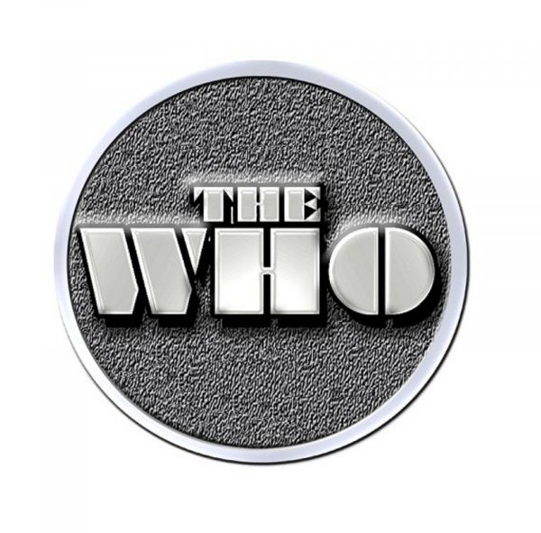The Who Pin Badge Stencil Band Logo Official Metal One Size | #62384920