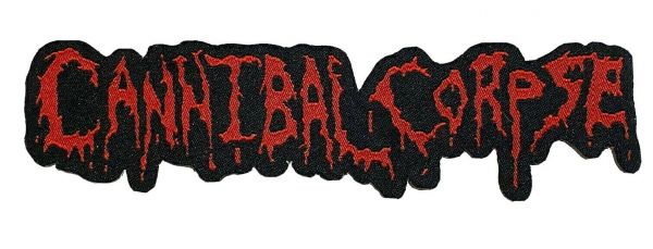 CANNIBAL CORPSE - Logo - Large Die Cut Woven Patch Sew/ Iron On Death ...