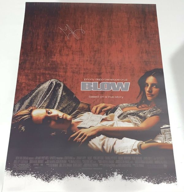 GEORGE JUNG SIGNED BLOW FULL SIZE 27X40 MOVIE POSTER BOSTON GEORGE ...