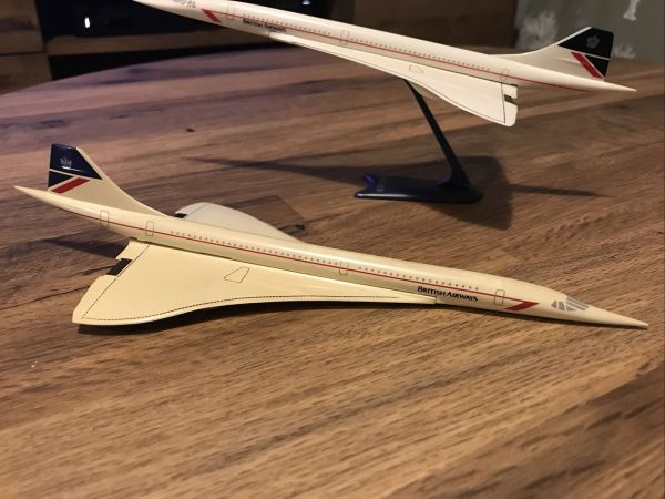 TWO 2 VINTAGE BA CONCORDE OFFICIAL PLASTIC MODELS | #62625099
