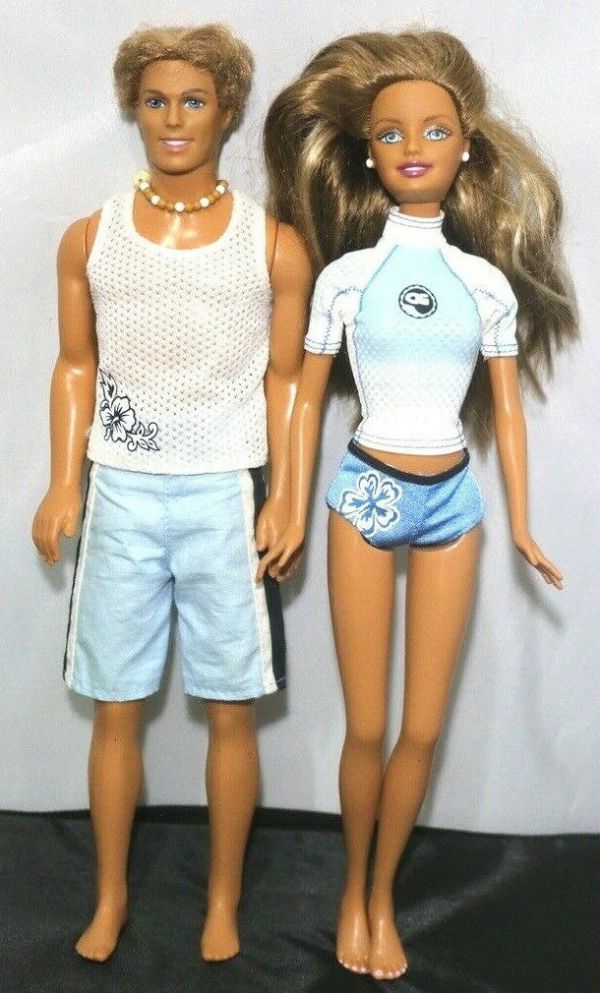 MATTEL BARBIE CALI GIRL BARBIE DOLL AND KEN DOLL | #64300982