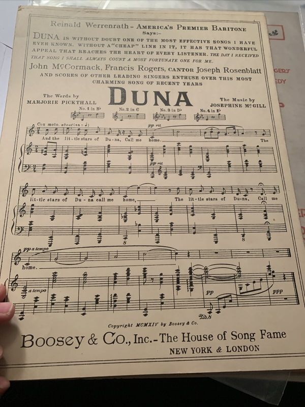 1913 Danny Boy Vintage Sheet Music - Adapted From Old Irish Air By Fred ...