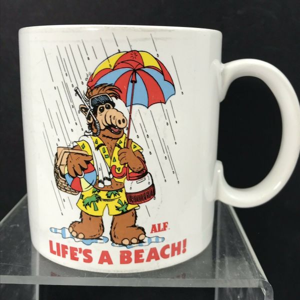 Alf Television Show Lifes A Beach Vintage 1987 Ceramic Coffee Mug ...