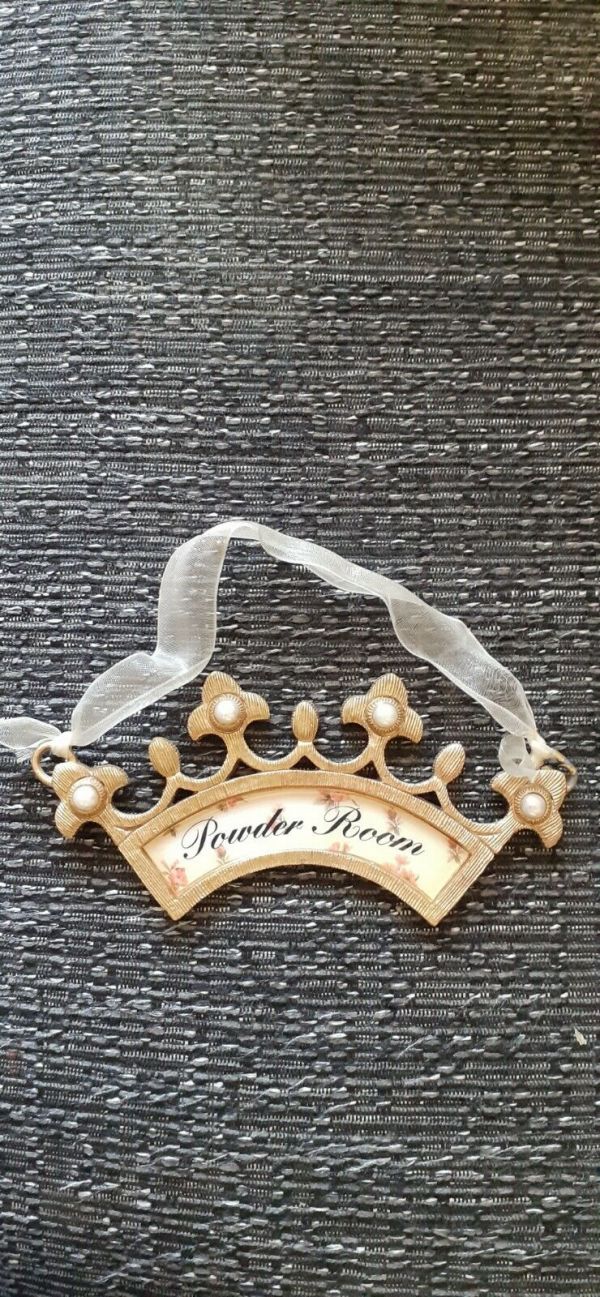 Vintage Style Powder Room Sign | #63114868