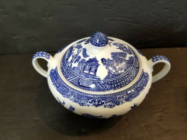 Blue Willow By Johnson Brothers Creamer And Sugar Bowl | #63205858