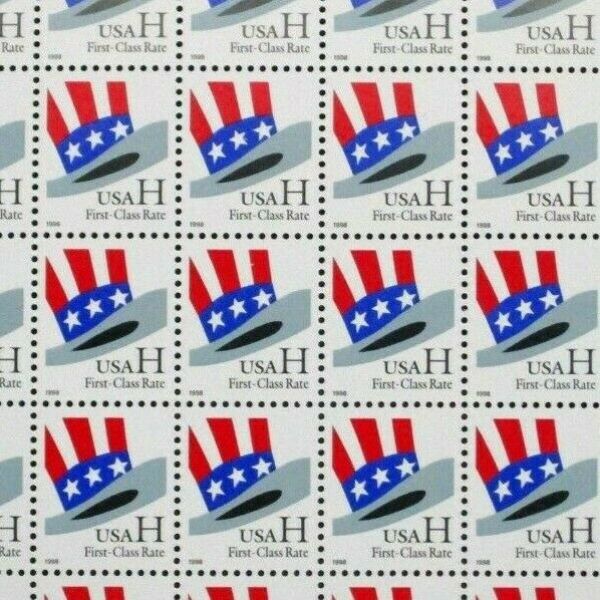 Uncle Sam Hat H First Class Rate Stamp Sheet Of 40 Scott 3260 | #62823468