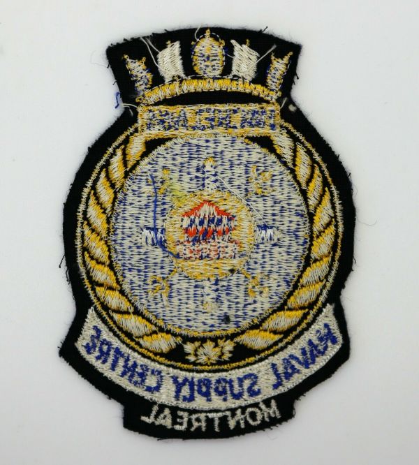 CANADIAN ROYAL NAVY NAVAL SUPPLY CENTRE MONTREAL PATCH CANADA Vintage ...