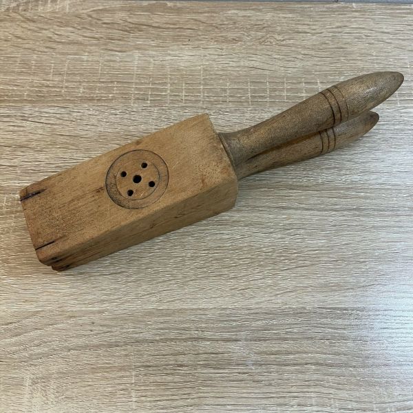Antique Vintage Wood Lime Lemon Citrus Press Squeezer Juicer | #63196944