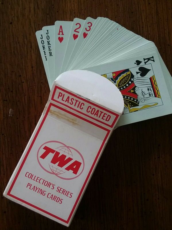 Vintage Playing Cards TWA Trans World Airlines Boeing 707 | #63050039