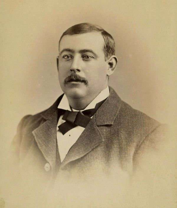 Antique Photo Cabinet Card HANDSOME MAN W MUSTACHE FASHION By MAGILL ...