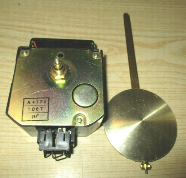 Vintage Battery Operated C Battery Clock Movement Mechanism Part W ...