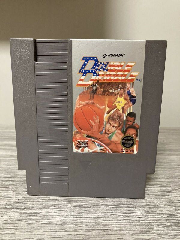 Double Dribble Basketball Nintendo NES Vintage Classic Game Cartridge ...