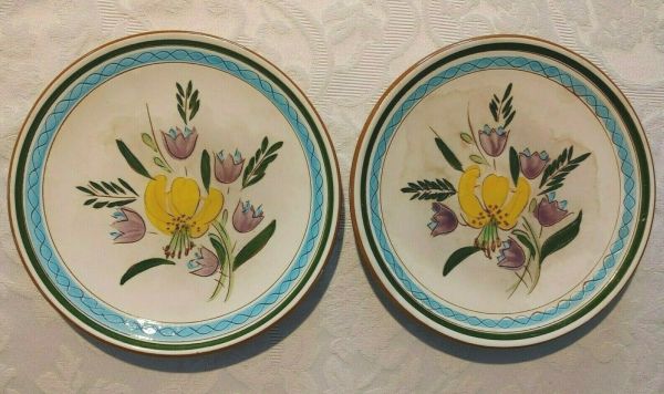 Vintage Stangl Pottery Country Garden Pattern Set Of 2 Luncheon Salad 8 ...