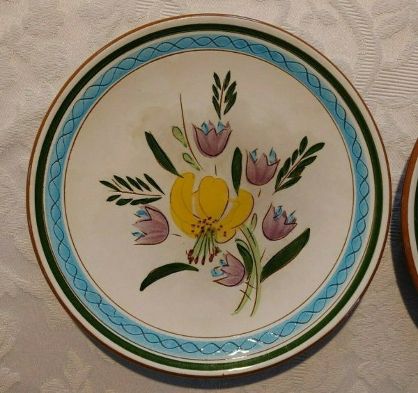 Vintage Stangl Pottery Country Garden Pattern Set Of 2 Luncheon Salad 8 ...
