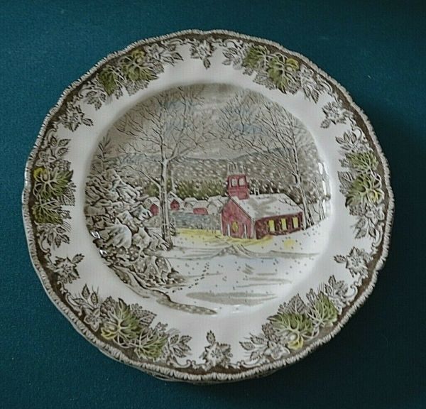 4 Johnson Brothers The Friendly Village Dinner Plates (Old School House ...