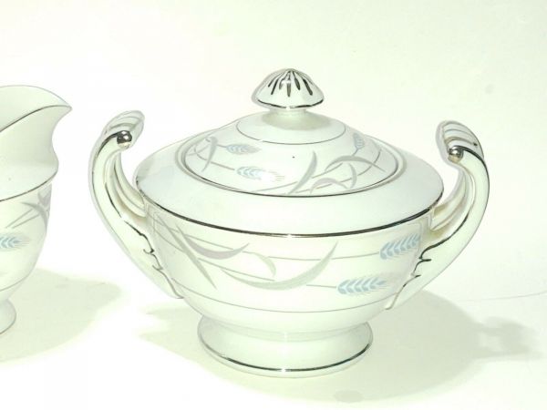 Valmont China Royal Wheat Sugar With Lid And Creamer | #63603716