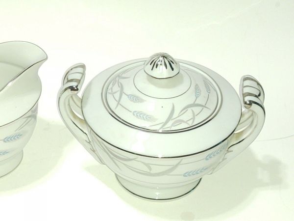 Valmont China Royal Wheat Sugar With Lid And Creamer | #63603716