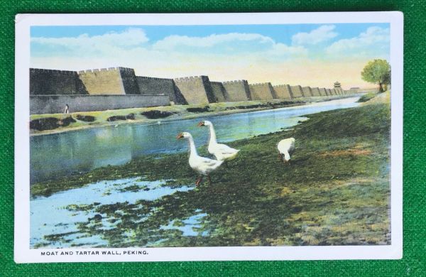PEKING MOAT AND TARTAR WALL GEESE CHINA VINTAGE POSTCARD | #63677214