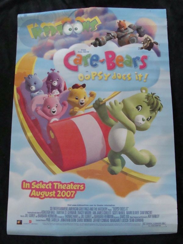CARE BEARS OOPSY DOES IT Movie Poster 2007 One Sheet DOUBLE SIDED ...