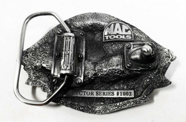 Vintage MAC TOOLS Steel Collectors Series Pewter Belt Buckle Made In ...