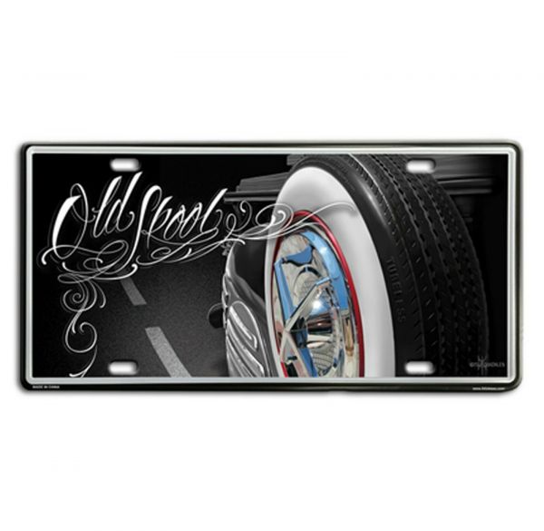 DGA David Gonzales Art Old Skool Lowrider Tin Metal License Plate 12 X ...