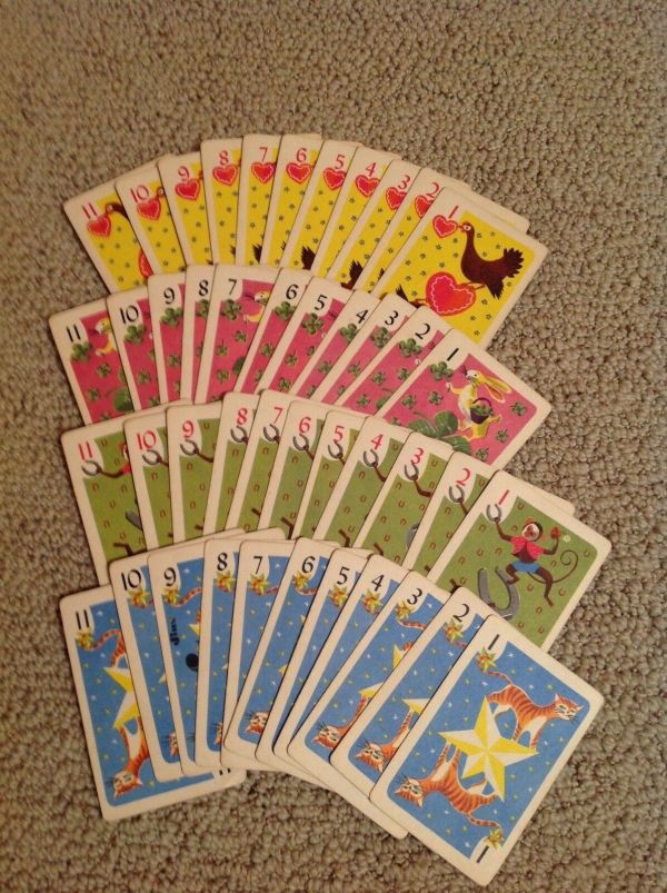 VINTAGE 1951 HEARTS PLAYING CARDS BY WHITMAN COMPLETE SET BOX | #63798475