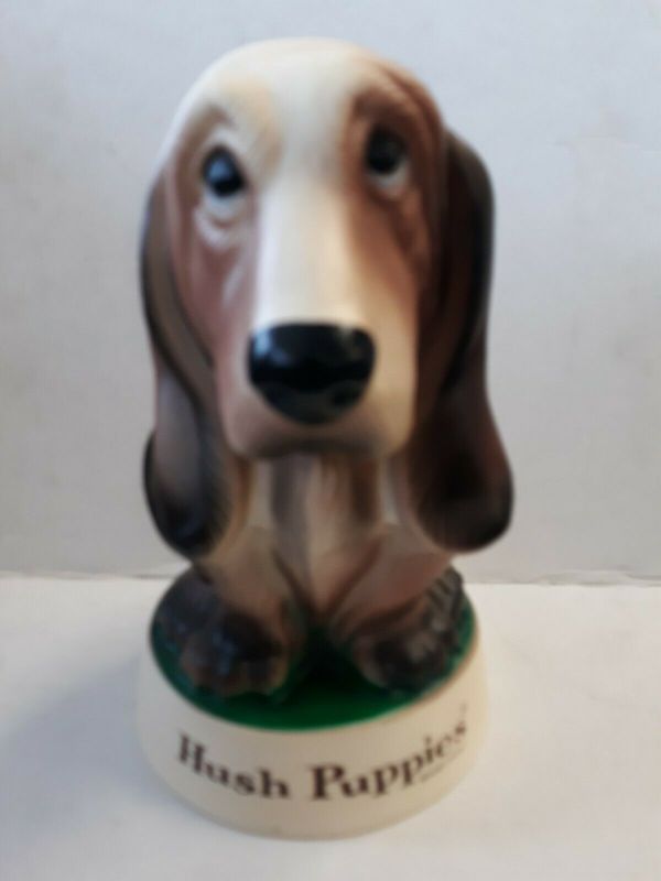 Vintage Style Hush Puppies Shoe Company Basset Hound Dog Hard Vinyl ...