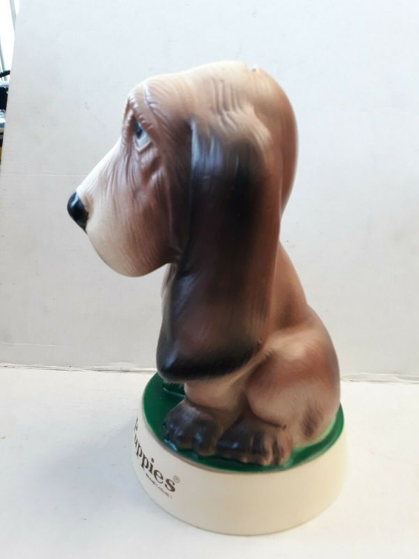 Vintage Style Hush Puppies Shoe Company Basset Hound Dog Hard Vinyl ...