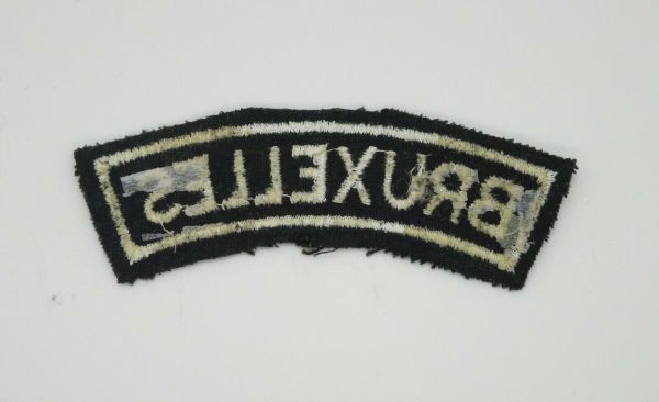 BRUXELLES BELGIUM BELGIAN POLICE Shoulder TAB PATCH Vintage Embroidered ...