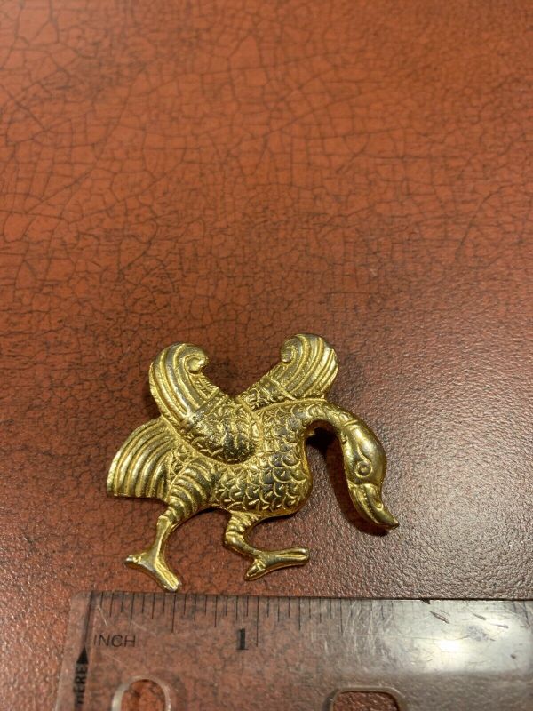 Vintage Signed Alva Museum Replicas Gold Tone Egyptian Goose Bird Pin ...