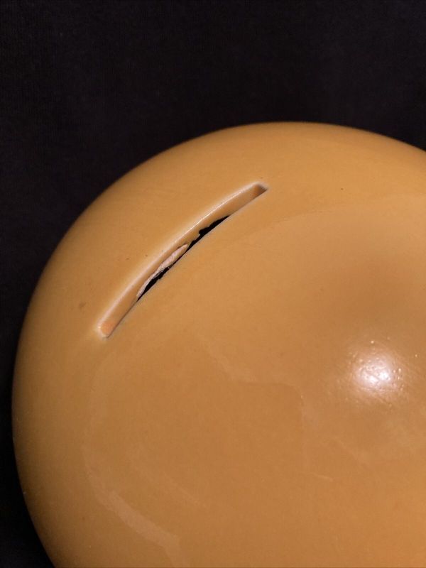 McCoy Ceramic Yellow Smiley Happy Face Bank Vintage 1970’s Marked “USA ...