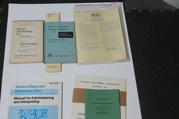 Psychologists Collectors Old Antique Psychological IQ Personality Tests ...